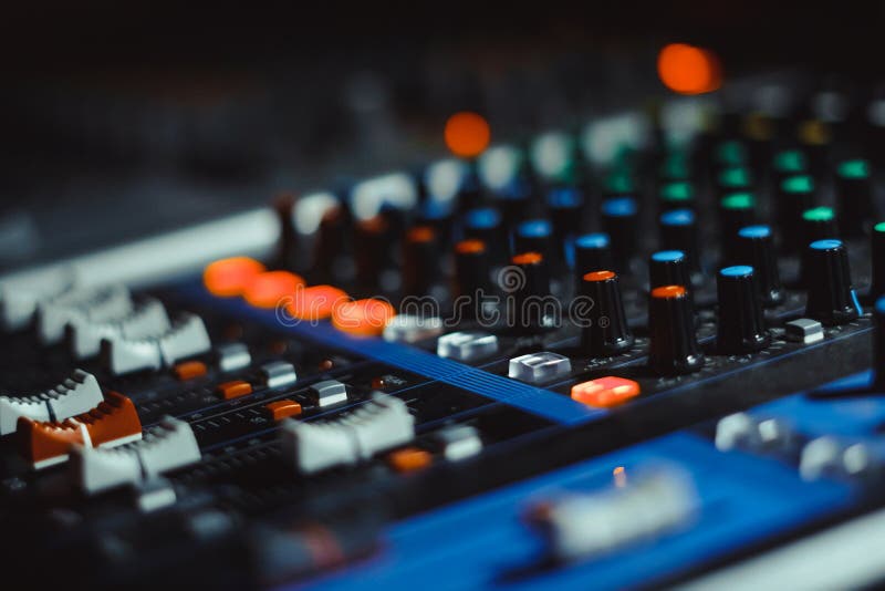 Mixing Console at the Concert Stock Photo - Image of editorial ...