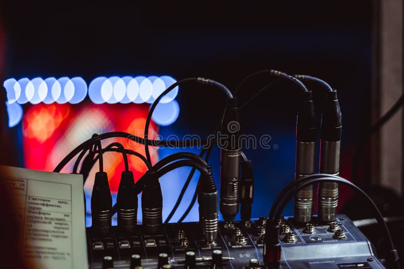 Mixing Console at the Concert Stock Photo - Image of computer ...