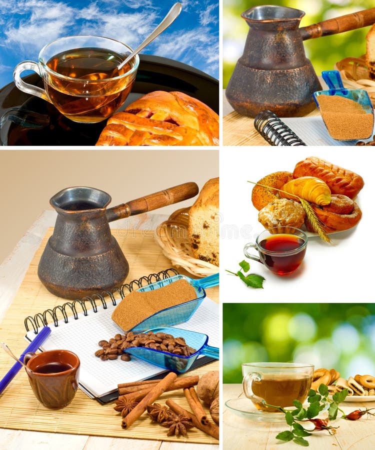 Mixes Coffee and Tea Closeup Stock Image - Image of fresh, caffeine ...