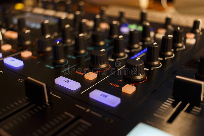 Sound Mixer System with Light Stock Image - Image of club, analog: 23419741