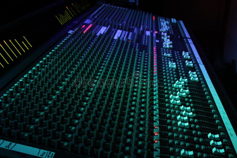 Audio Mixing panel stock photo. Image of operator, fader - 1512924