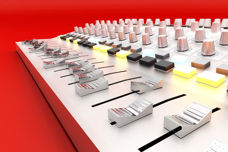 Mixing board stock illustration. Illustration of mixingboard - 24075953