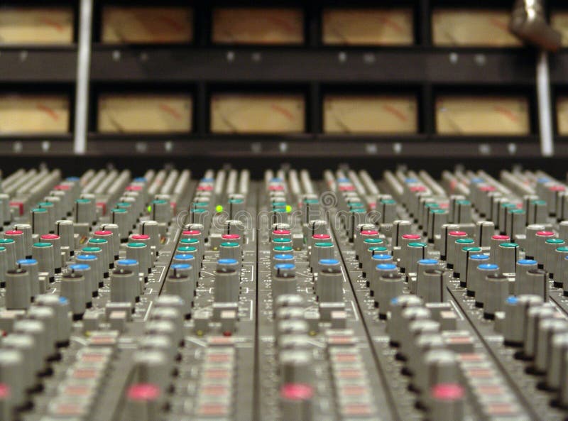 Audio Mixing panel stock photo. Image of operator, fader - 1512924