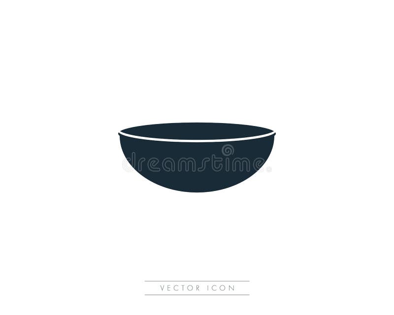 Mixing Bowl Icon Vector Logo Template Illustration Design Stock Vector ...
