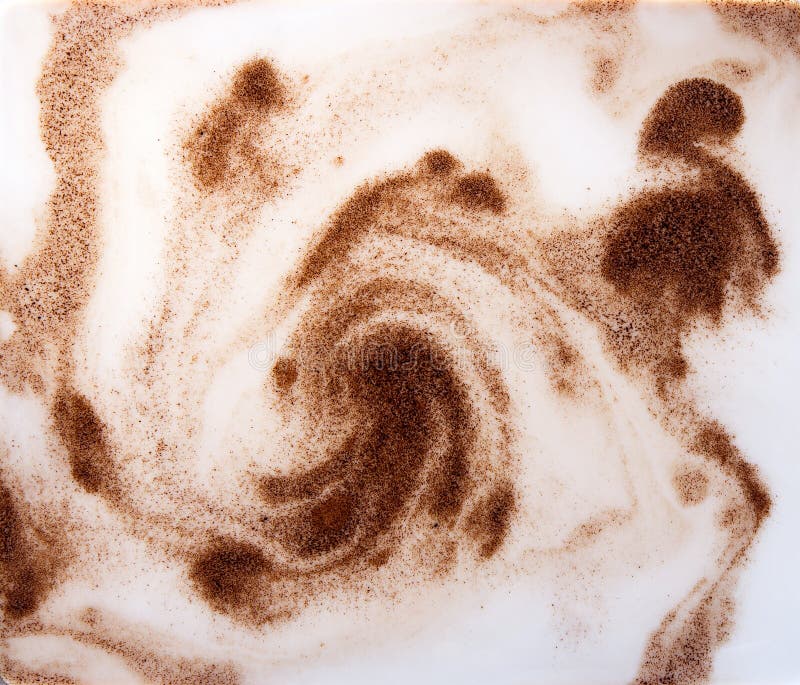 Mixing Coffee with Milk, Macro Stock Image - Image of square, liquid ...