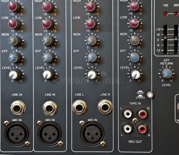 Mixing console stock image. Image of channel, digital - 19347191