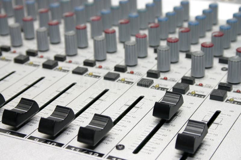 Mixing console stock image. Image of buttons, switch, radio - 662435