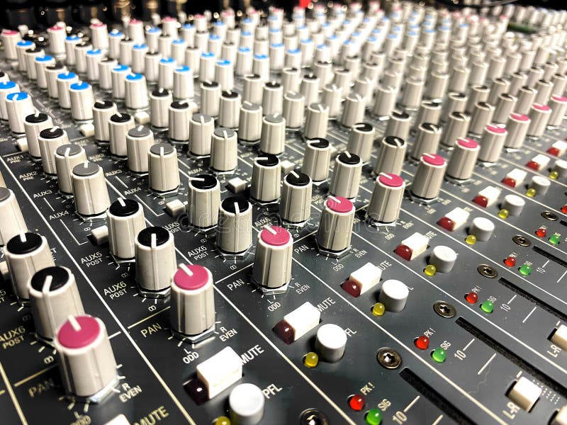 Mixing console stock image. Image of console, electric - 293104119