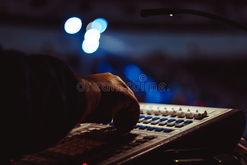 Mixing Console at the Concert Stock Image - Image of nightlife, night ...