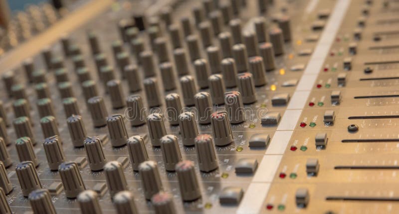 Mixing console stock image. Image of occurs, sound, knobs - 79144985