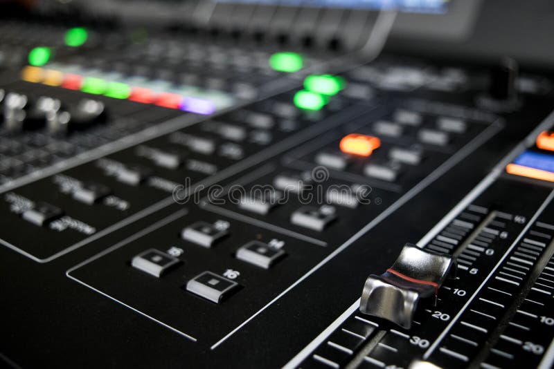 Mixing Console 1 stock image. Image of professional - 113580481