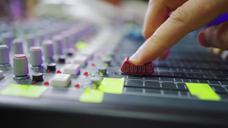 Mixing Console. Radio Presenter Control. Volume Desk. Stock Video ...