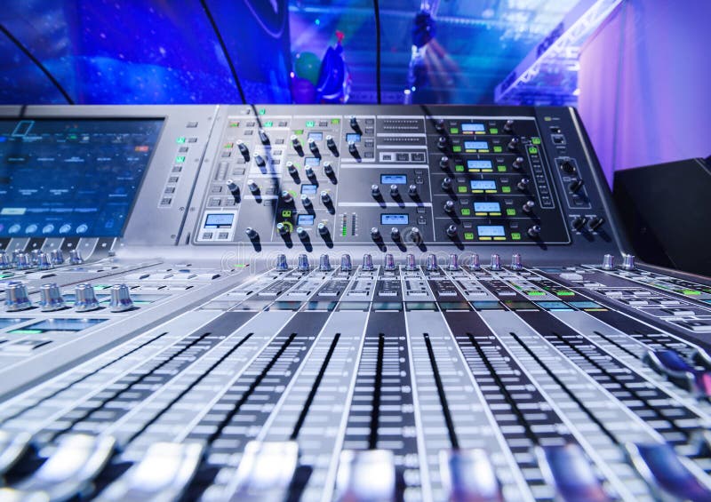Recording Studio Mixing Console Stock Image - Image of rock, classical ...