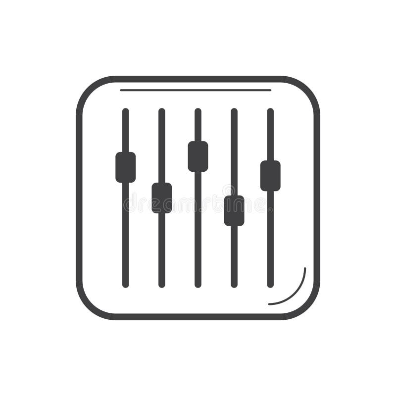 Mixing Console. Vector Illustration Decorative Design Stock Vector ...