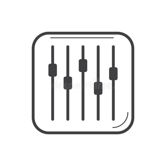 Mixing Console. Vector Illustration Decorative Design Stock Vector ...