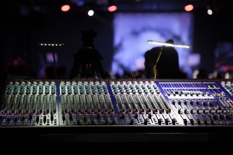 Mixing console. stock image. Image of dark, regulator - 30447999
