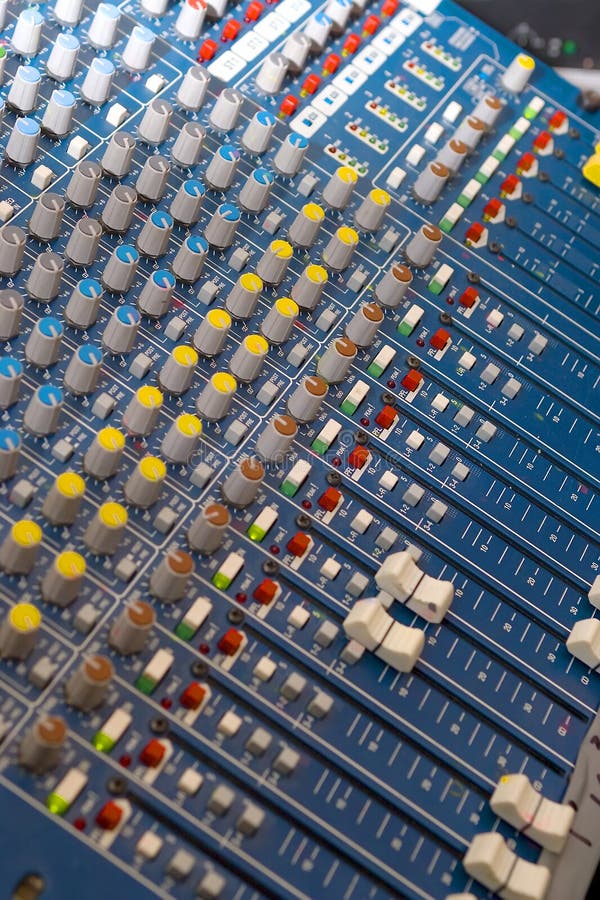 Mixing Desk stock image. Image of technology, desk, sliders - 1672907