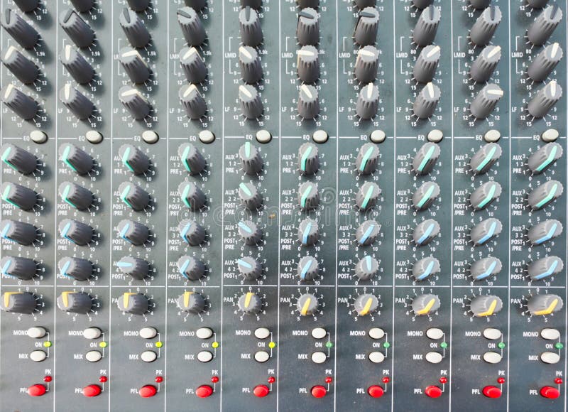 Mixing desk stock image. Image of balance, fader, broadcast - 22691695