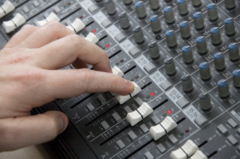 The Mixing Desk stock image. Image of recording, engineer - 2937973