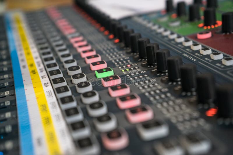 Mixing desk stock image. Image of control, electronic - 45577161