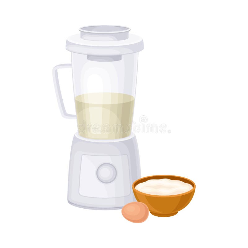 Baking Process with Flour Sieving and Mixing Ingredients for Dough ...