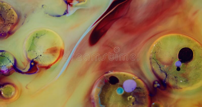 Mixing Liquid Drop Color Flow Layer Ink Texture Stock Image - Image of ...