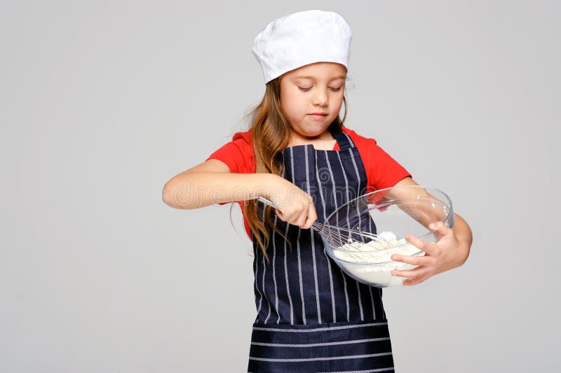 Mixing little chef stock image. Image of aspiration, apron - 27945169