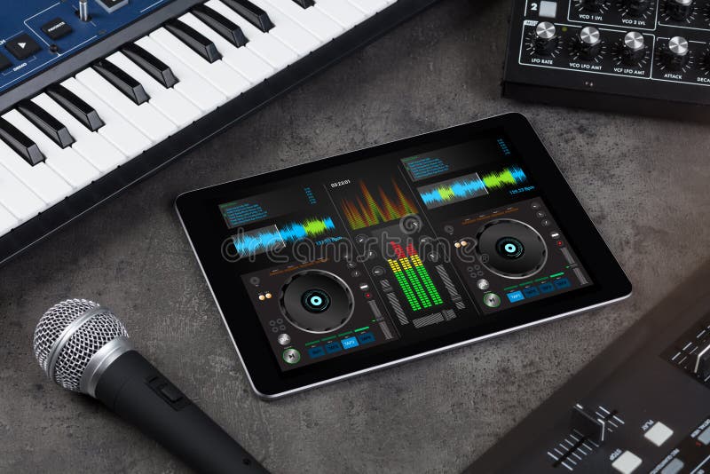 Mixing Music and Instruments Concept Stock Image - Image of multimedia ...