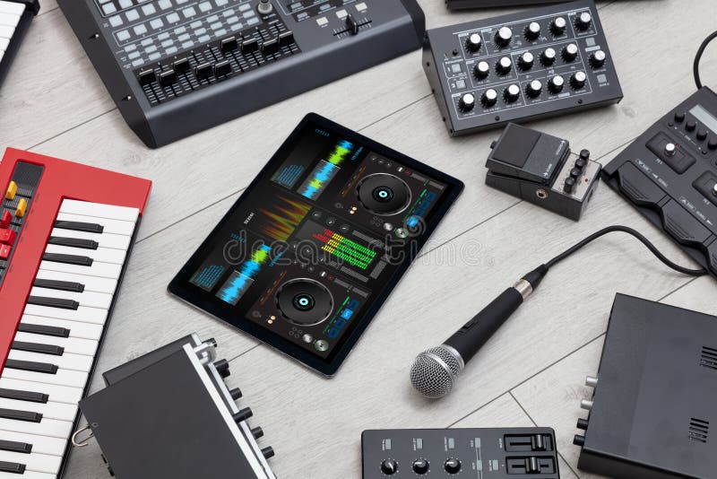 Mixing Music and Instruments Concept Stock Photo - Image of acoustic ...