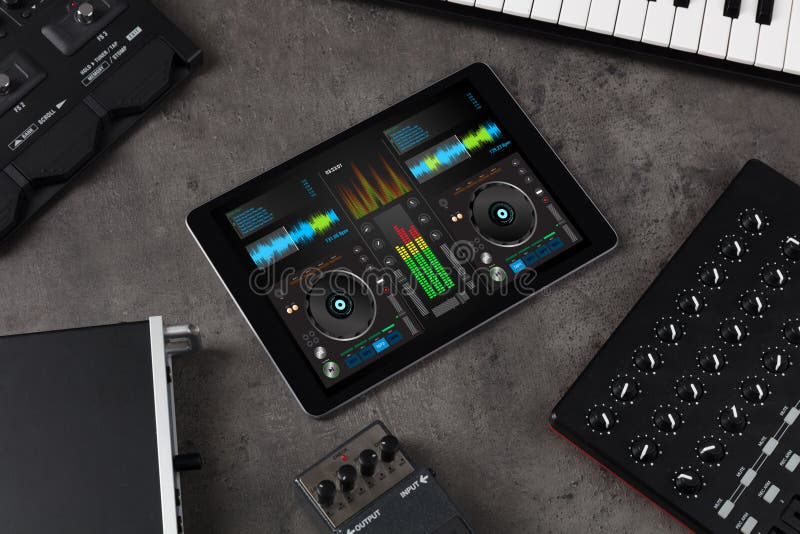 Mixing Music and Instruments Concept Stock Image - Image of beat ...