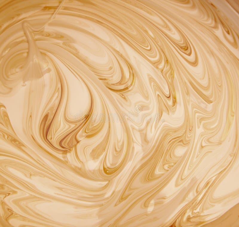 Mixing Paint in Beige Color As Abstract Stock Image - Image of painting ...