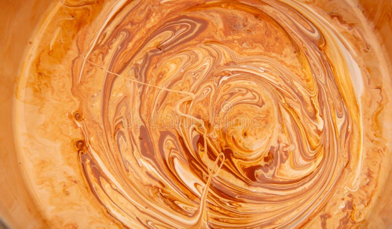 Mixing Paint in Beige Color As Abstract Stock Image - Image of artistic ...