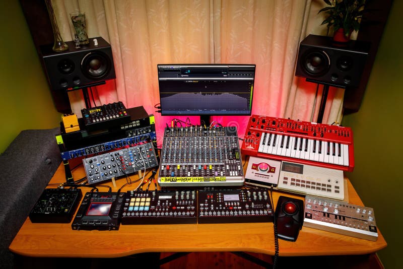 Mixing Panel in the Boutique Recording Studio Editorial Stock Photo ...