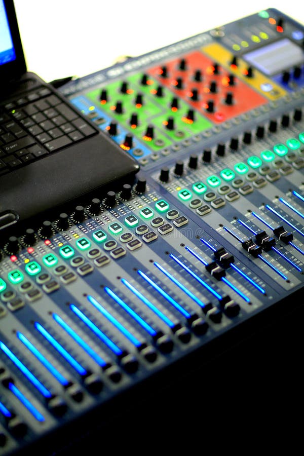 Mixing panel stock photo. Image of animation, media, level - 40887742