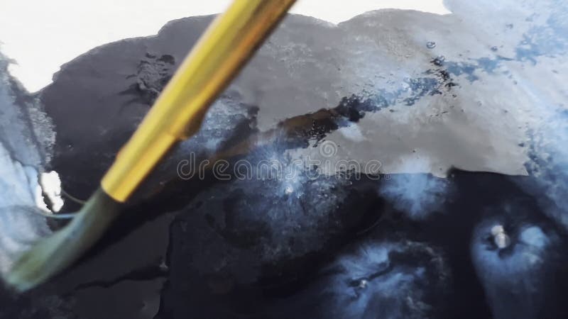 Mixing Paynes Grey and Cerulean Blue Watercolor. Granulation in ... Mixing Paynes Grey and Cerulean Blue Watercolor. Granulation in ...