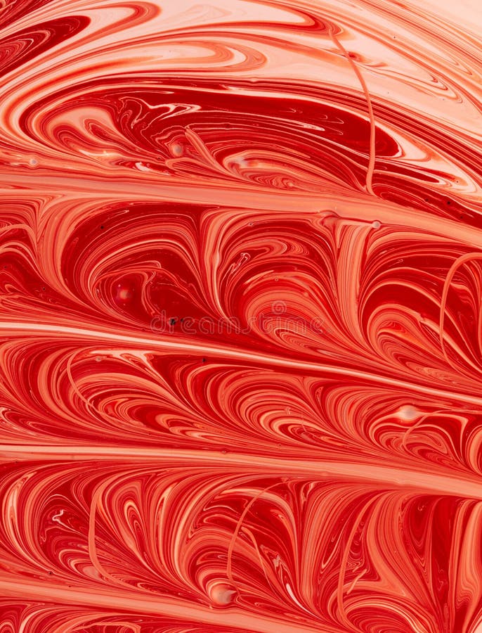 Mixing of Red and White Water-based Paint. Stock Photo - Image of ...