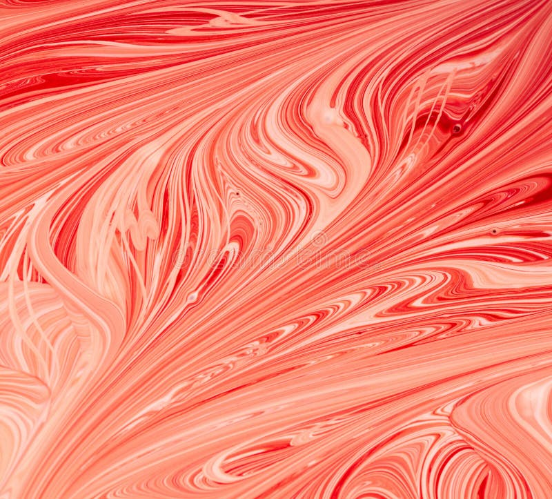 Mixing of Red and White Water-based Paint. Stock Photo - Image of ...
