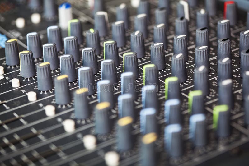 Mixing soundboard stock image. Image of instrument, mixing - 36675607