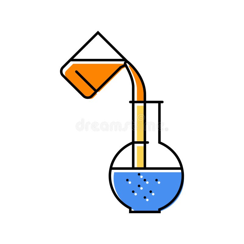 Mixing Substances Engineer Color Icon Vector Illustration Stock Vector ...