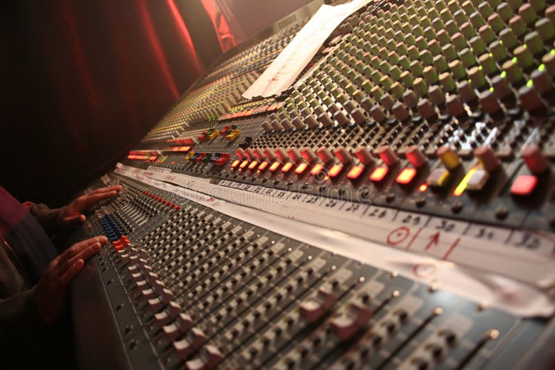 Mixing table stock photo. Image of mixing, check, concert - 2165386