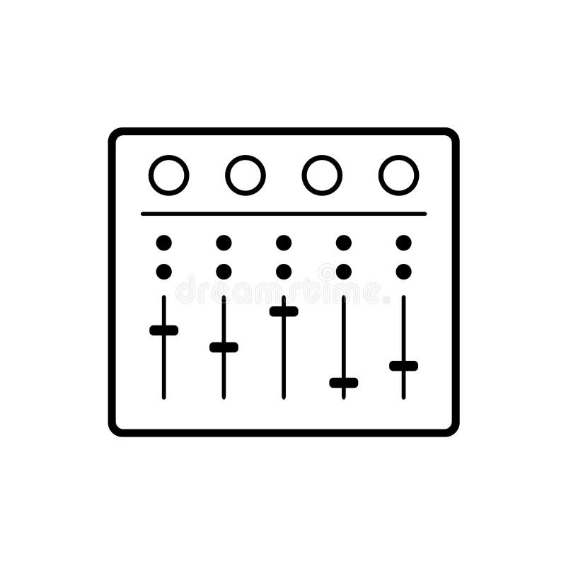 Mixing table icon stock vector. Illustration of technology - 144713991
