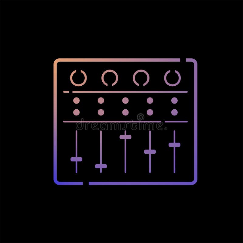 Mixing table icon stock vector. Illustration of technology - 144713991