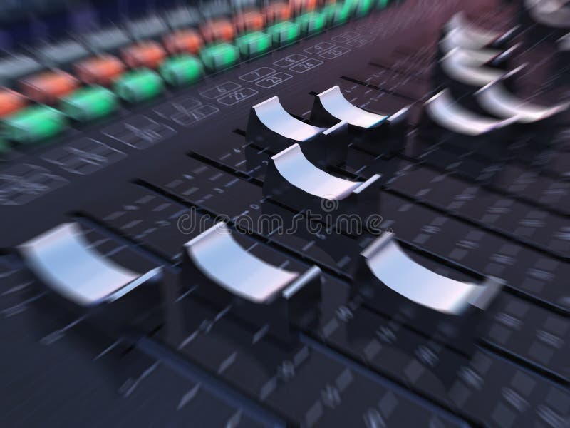 Mixing table stock illustration. Illustration of level - 30068654