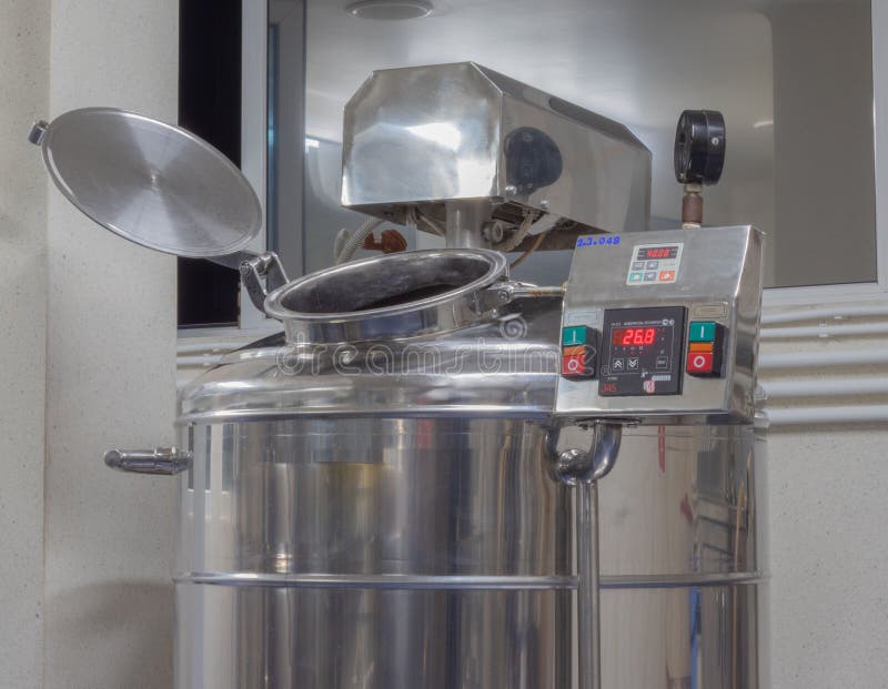 Mixing Tank with Control Panel Editorial Image - Image of black, clean ...