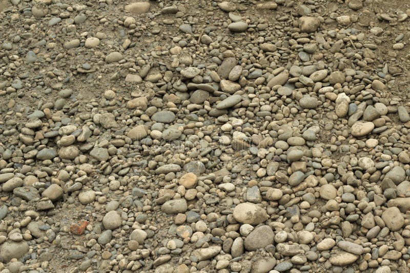 Large Boulders And Gravel Sand Clay Soil Layers Humus Clay Sand Stones
