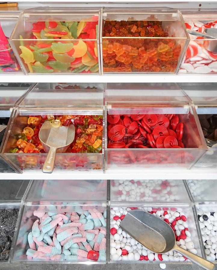 An Assortment of Gummy Sugar Candy Stock Image - Image of childhood ...