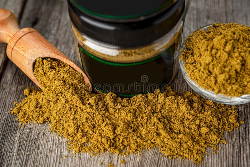 A Mixture of Different Spices for Cooking Meat. Spice Shop Stock Image ...
