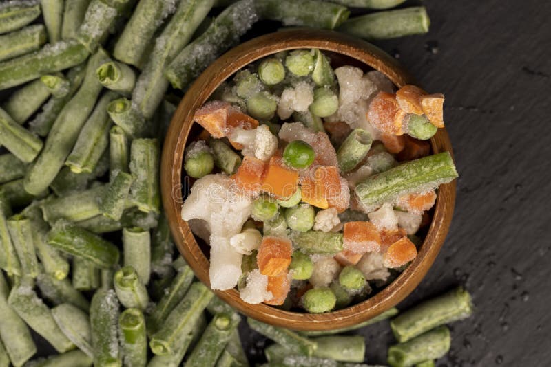 A Mixture of Frozen Vegetables for Cooking Stock Photo - Image of good ...
