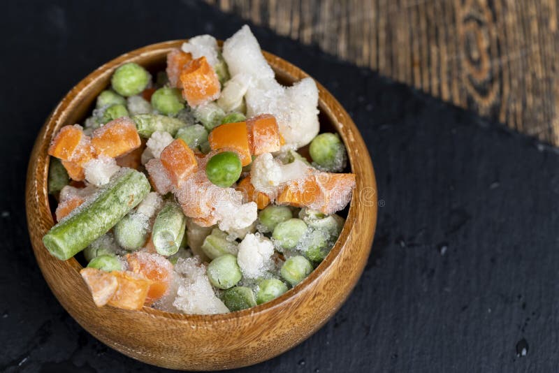 A Mixture of Frozen Vegetables for Cooking Stock Image - Image of ...