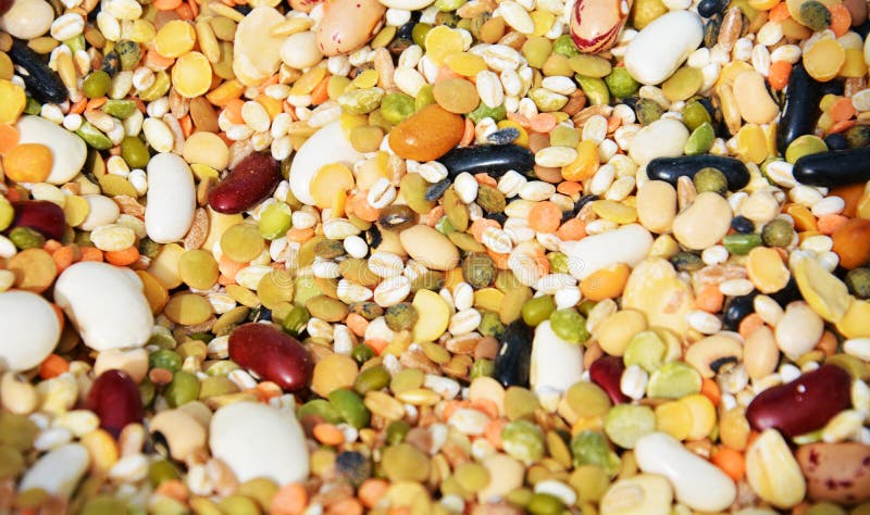 Mixture of Grain Background Stock Image - Image of mixture, soup: 69345091